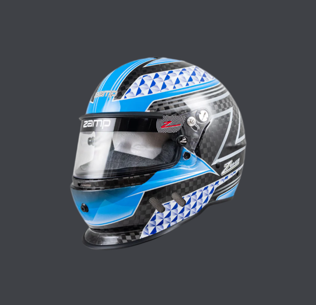 RZ-65 Helmet- Carbon Blue Graphic – FML Industries